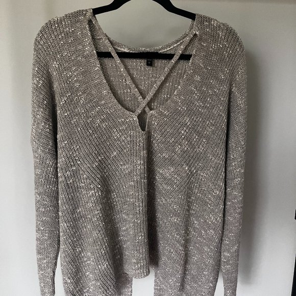 Express | Sweaters | Express Grey Cut Out Sweater | Poshmark